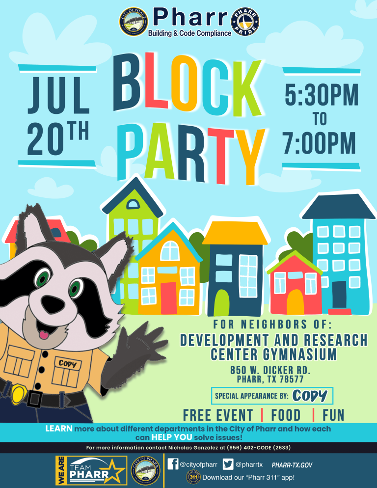 City of Pharr Building and Code Compliance Department to Host July ...