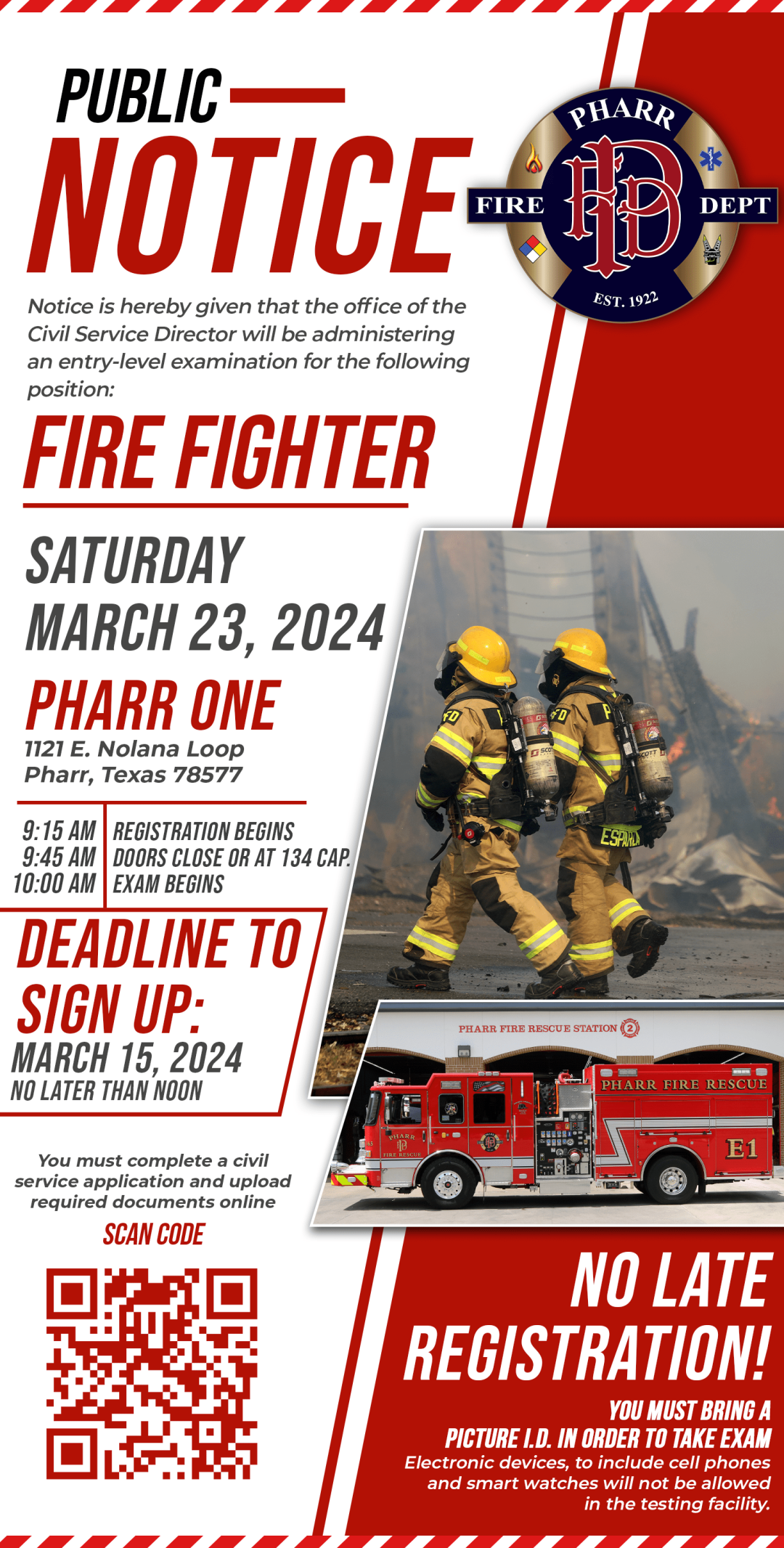 Pharr Fire Department Accepting Applications for Firefighters, Deadline ...