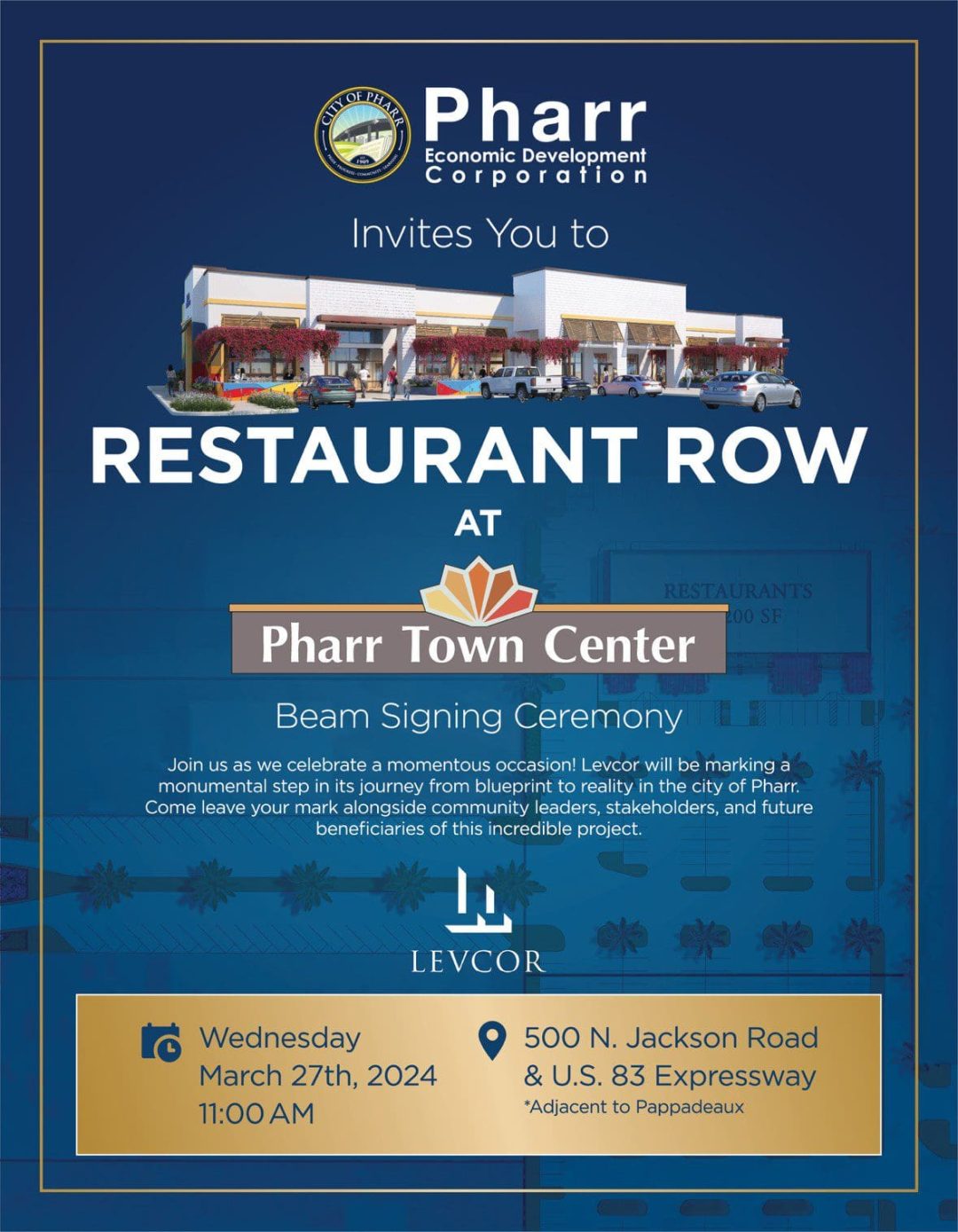 Pharr EDC to Host Beam Signing Ceremony for Restaurant Row at Pharr ...