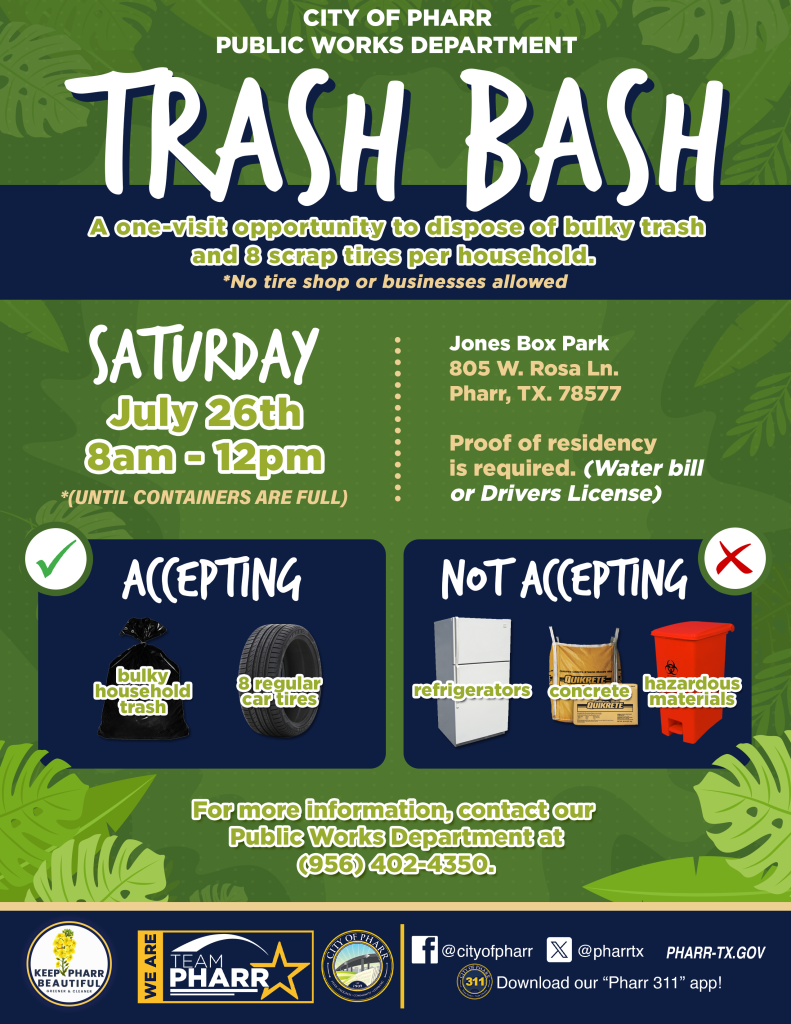 Trash Bash | City Of Pharr